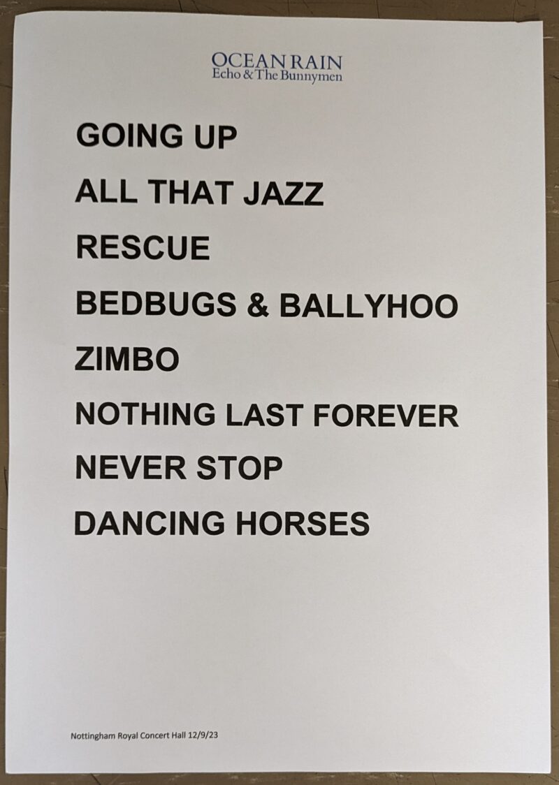 Echo & The Bunnymen | Ocean Rain Live Nottingham 2023