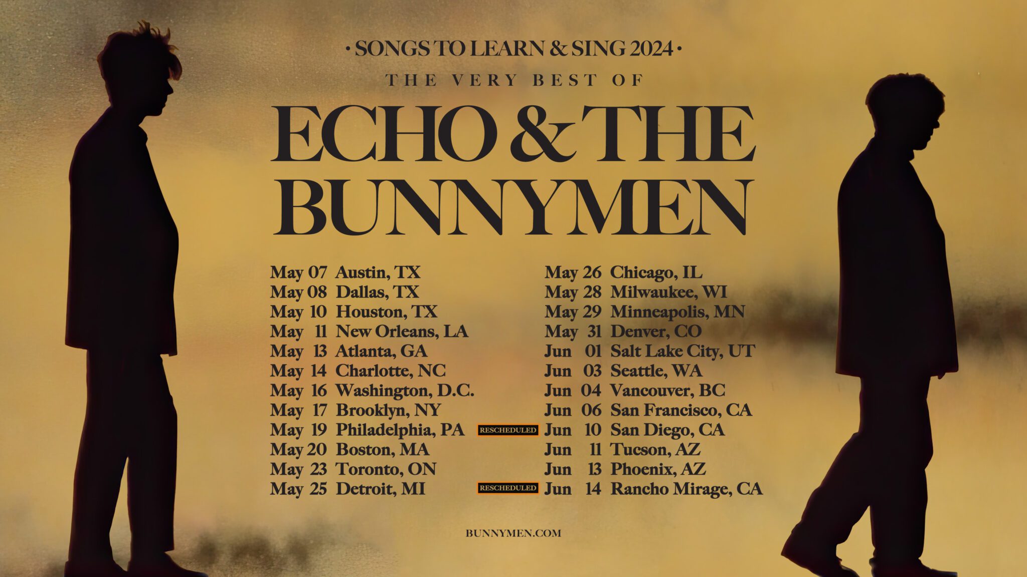 Echo & The Bunnymen N American 2024 Tour | Echo & The Bunnymen